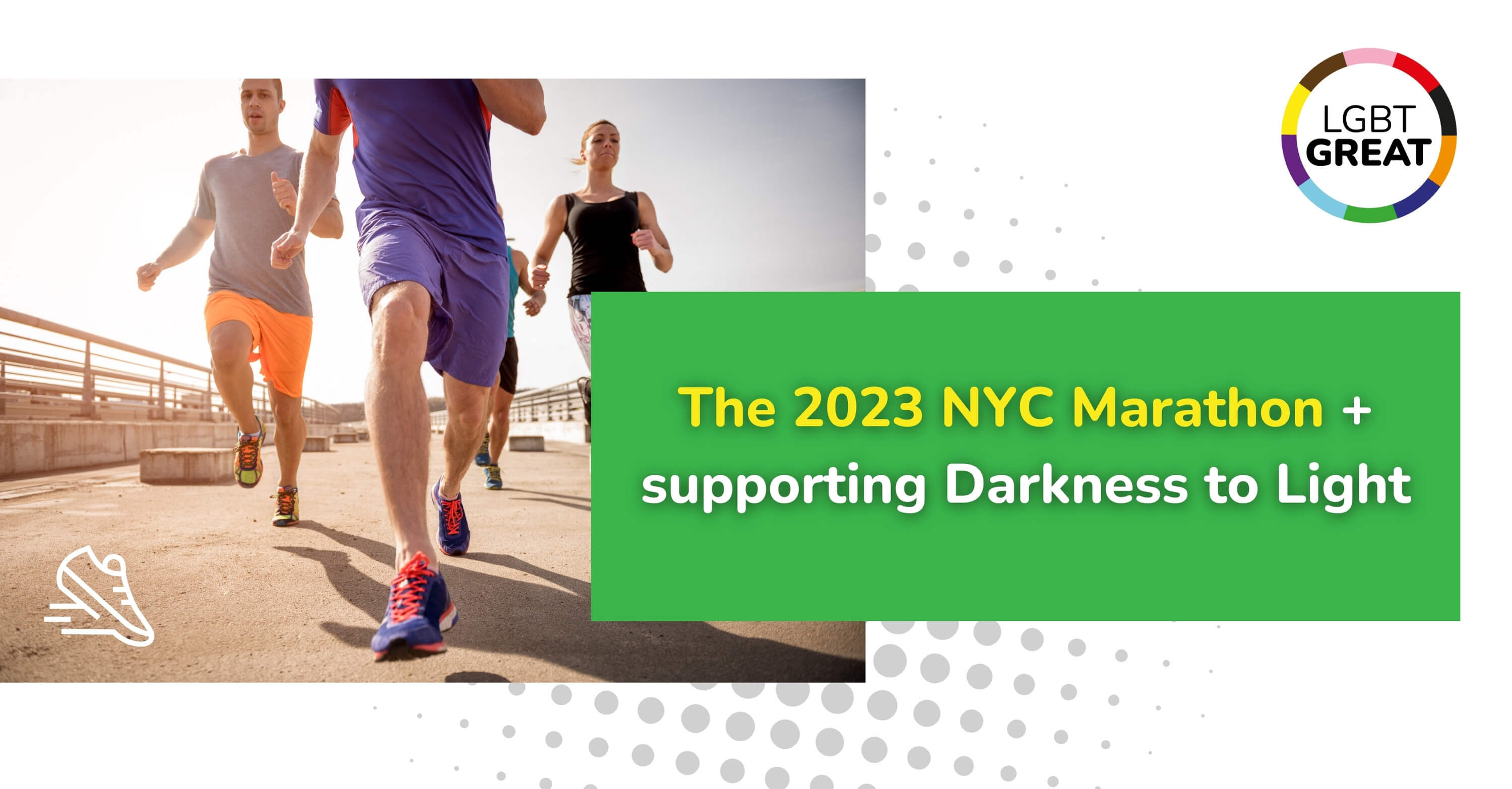 The 2023 NYC Marathon + supporting Darkness to Light | LGBT Great
